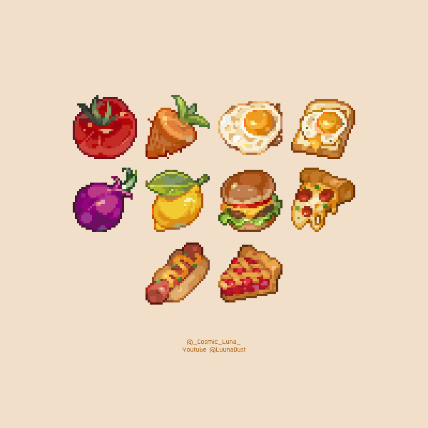 Food Pixel Art | Pixelera